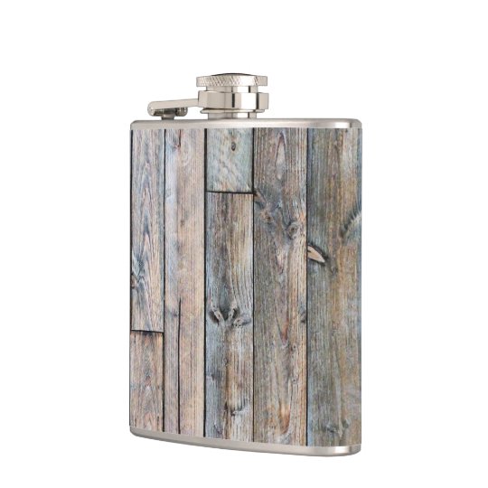Rustic Barnwood Western Flask | Zazzle.com