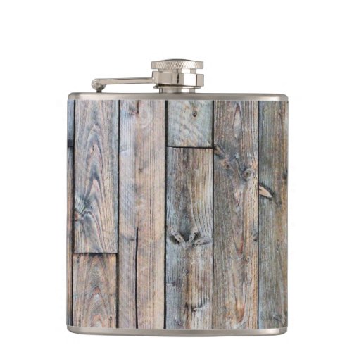 Rustic Barnwood Western Flask | Zazzle