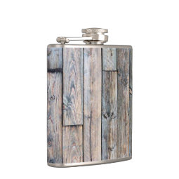 Rustic Barnwood Western Flask | Zazzle