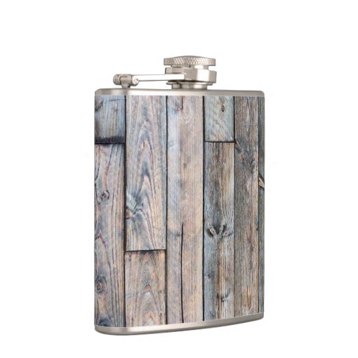 Rustic Barnwood Western Flask | Zazzle