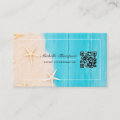 Rustic Beach QR Code Business Card | Zazzle
