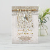 rustic beach wedding invitation | Zazzle
