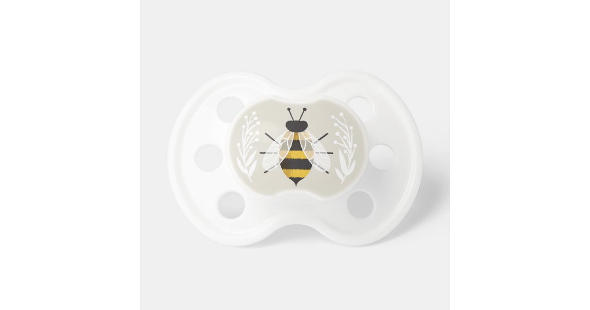 Rustic Bee Baby Pacifier Shower Gift | Zazzle