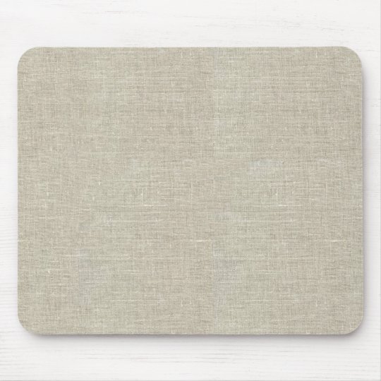 Rustic Beige Linen Printed Mouse Pad | Zazzle.com