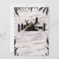 Rustic Birch Outdoor Wilderness One 1st birthday Invitation | Zazzle