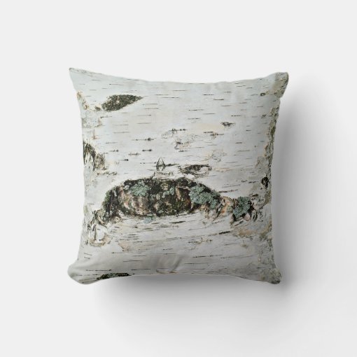 Rustic Birch Wood Country Cabin Modern Throw Pillow | Zazzle