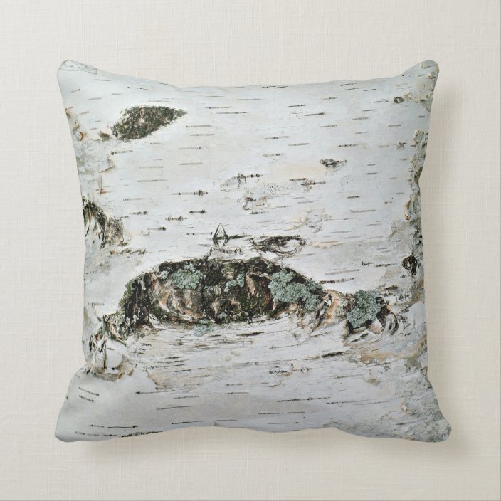 Rustic Birch Wood Country Cabin Modern Throw Pillow | Zazzle.com