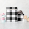Rustic Black and White Buffalo Check Wrapping Paper | Zazzle