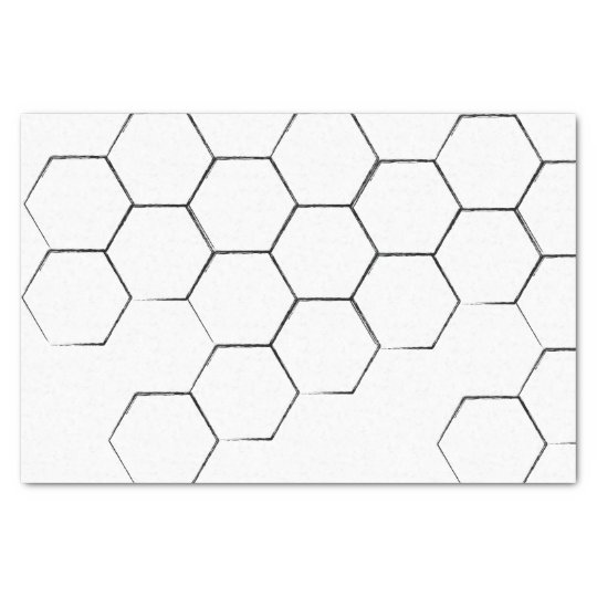 Rustic Black Honeycomb Print Tissue Paper | Zazzle.com