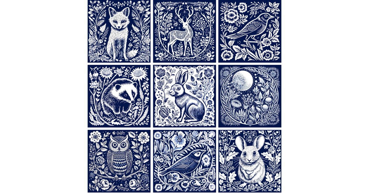 Rustic Blackbird Ceramic Ceramic Tile | Zazzle