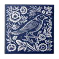Rustic Blackbird Ceramic Ceramic Tile | Zazzle