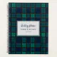 Rustic Blackwatch Script Wedding Tartan Planner | Zazzle