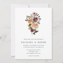 Rustic Bloom Wedding Invitation | Zazzle