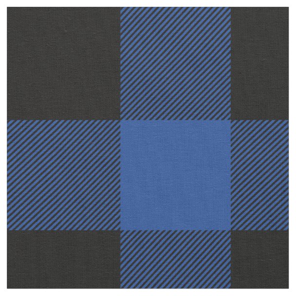 Rustic Gray and Beige Buffalo Plaid Fabric | Zazzle