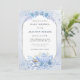 Rustic Blue Floral Tea Party Baby Shower Invitation | Zazzle