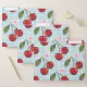 Rustic Blue Gingham And Cherries File Folder | Zazzle
