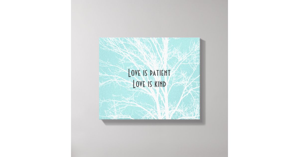 Rustic Blue White Tree Branches Canvas Print | Zazzle