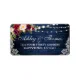 Rustic Blue Wood Lights Lace Floral Address Label | Zazzle