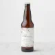 Rustic Blush Greenery Floral Bunch Bridal Shower Beer Bottle Label | Zazzle
