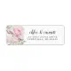 Rustic Blush Pink Rose Return Address Label | Zazzle