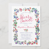 Rustic Boho Berry Sweet Summer 30th Birthday Invitation | Zazzle