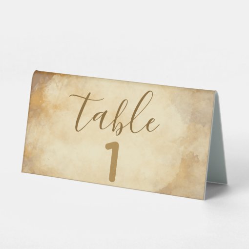 Rustic Boho Brown Wedding Reception Table Tent Sign | Zazzle