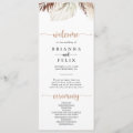 Rustic Boho Elegant Floral Wedding Program | Zazzle