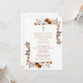 Rustic Boho Terracotta Floral First Holy Communion Invitation | Zazzle