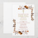 Rustic Boho Terracotta Floral First Holy Communion Invitation | Zazzle