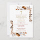 Rustic Boho Terracotta Floral First Holy Communion Invitation | Zazzle
