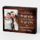 Rustic BONUS DAD Poem Custom Photo Father's Day Wooden Box Sign | Zazzle