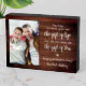Rustic BONUS DAD Poem Custom Photo Father's Day Wooden Box Sign | Zazzle