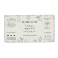 Rustic Botanical Sage Green Cosmetic Product Label | Zazzle