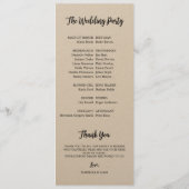 Rustic Branches Wedding Ceremony Program | Zazzle