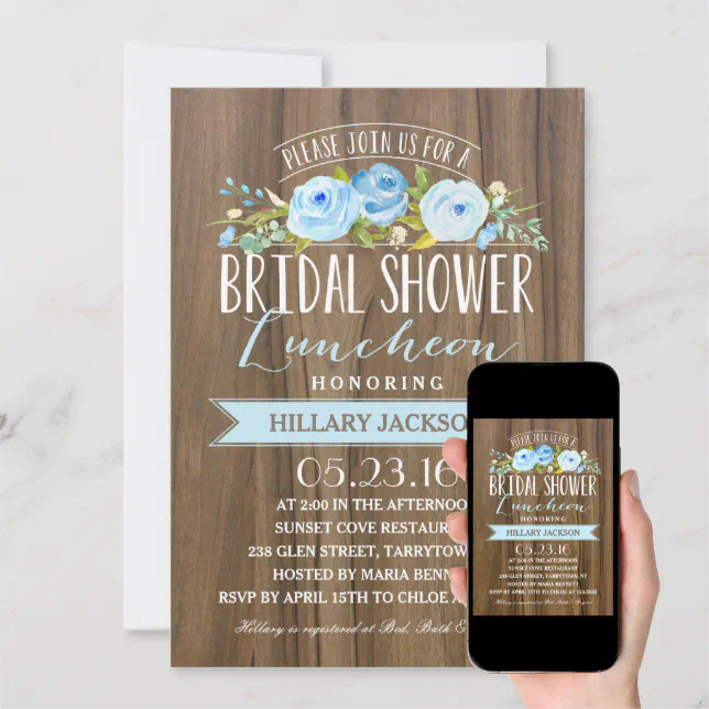 Rustic Bridal Shower | Bridal Shower Invitation | Zazzle