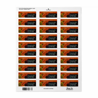 Rustic Bride Groom Fall Foliage Wedding Invite Label | Zazzle