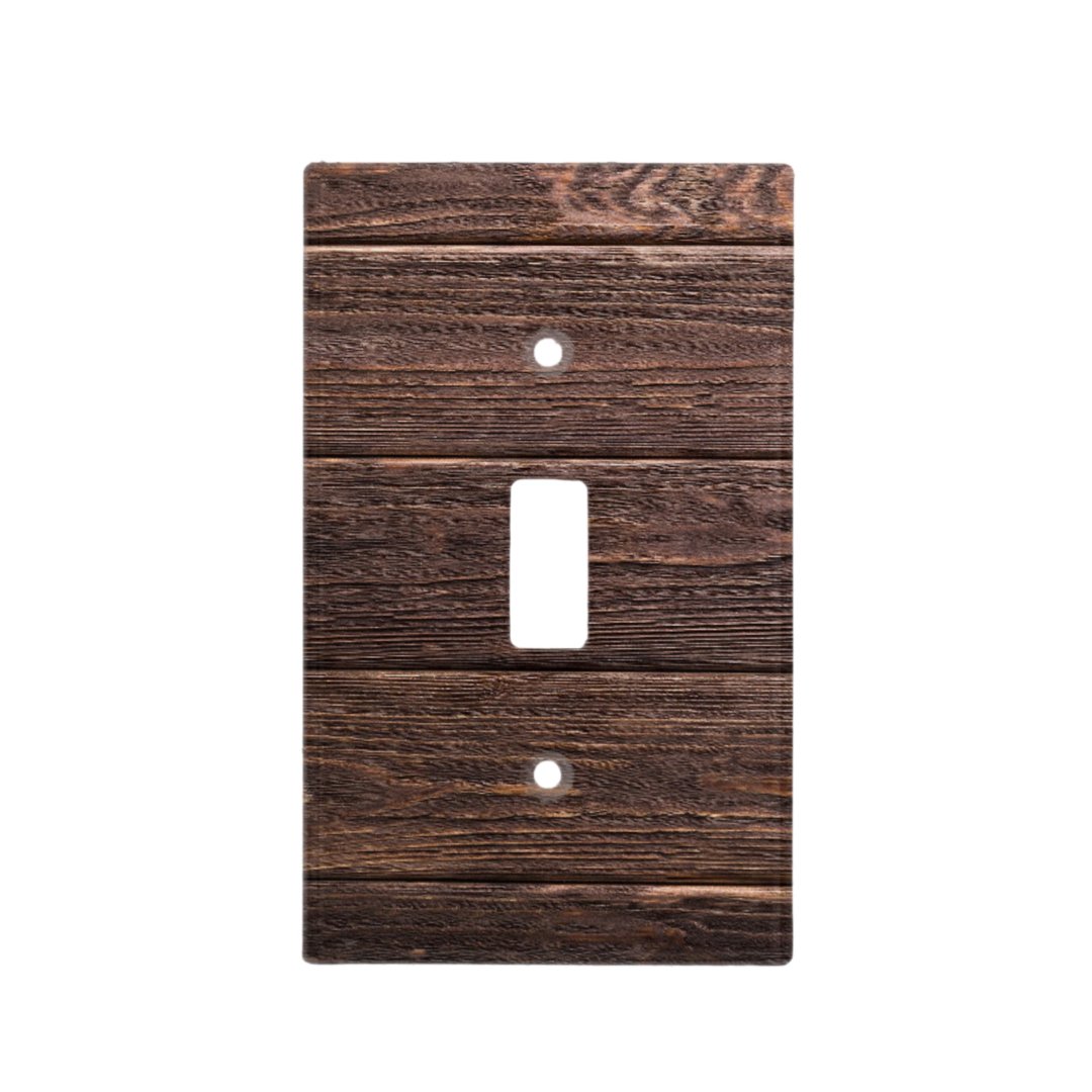 Rustic Brown Barn Wood Light Switch Cover | Zazzle