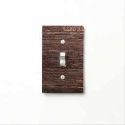 Rustic Brown Barn Wood Light Switch Cover | Zazzle