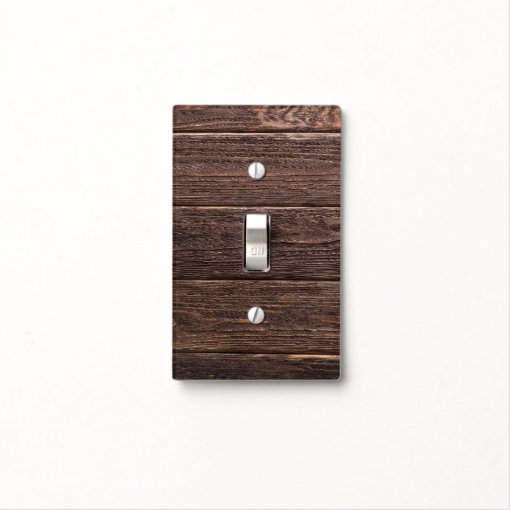 Rustic Brown Barn Wood Light Switch Cover | Zazzle