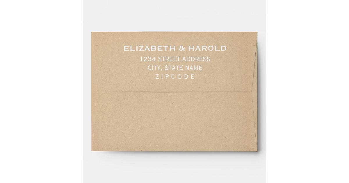 Rustic Brown Kraft Texture Mailing Envelope | Zazzle