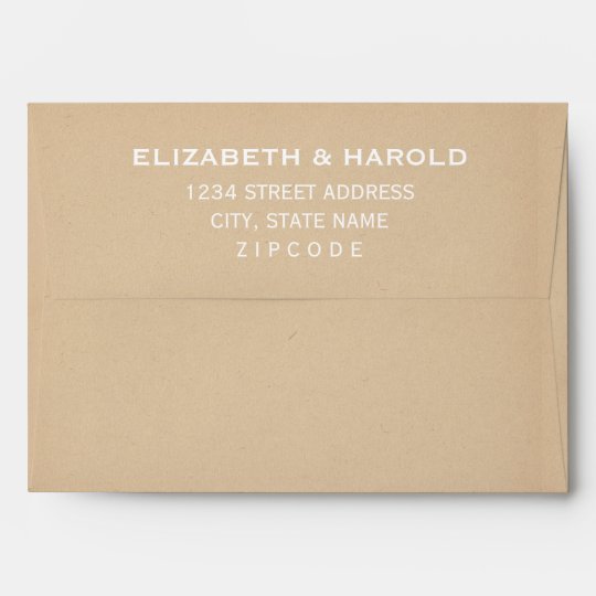 Rustic Brown Kraft Texture Mailing Envelope | Zazzle.com
