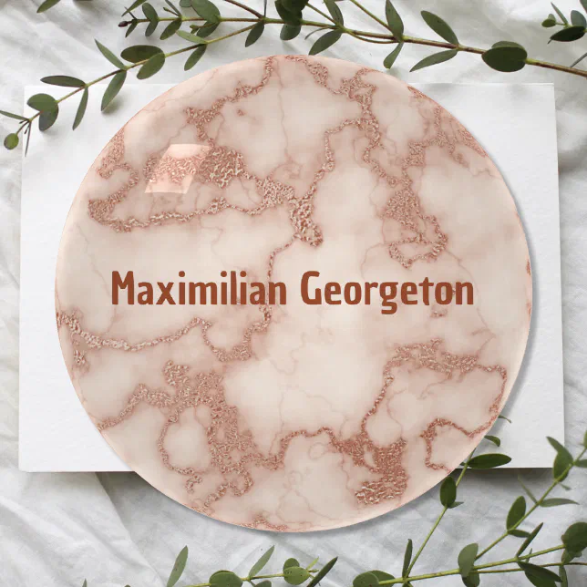 Rustic Brown Marble - Cabin Office Paperweight | Zazzle