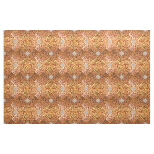 Rustic brown western country tooled leather fabric | Zazzle