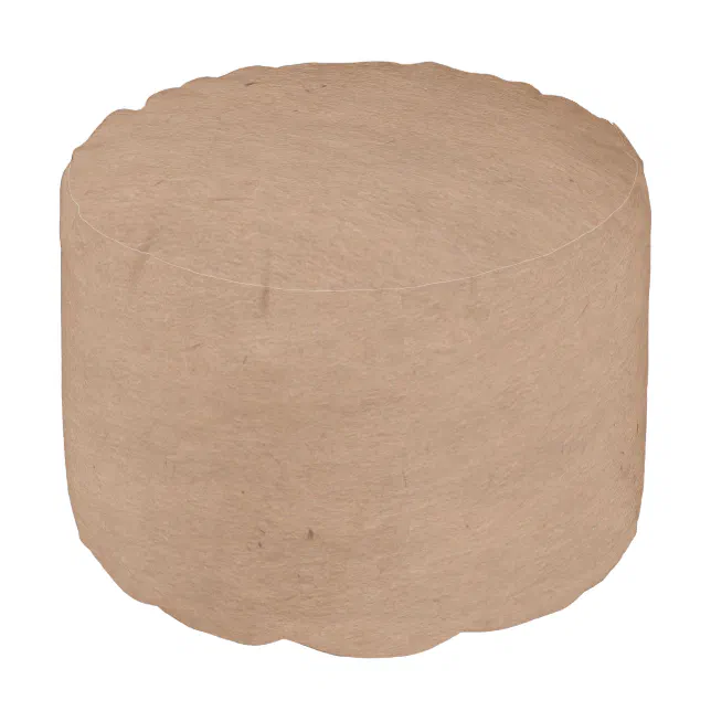 Rustic Brown wood Minimal farmhouse footrest Pouf | Zazzle