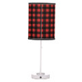 Rustic Buffalo Check Plaid Wilderness Adventure Table Lamp | Zazzle