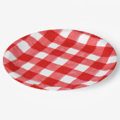 Rustic Buffalo Check Red and White Paper Plate | Zazzle