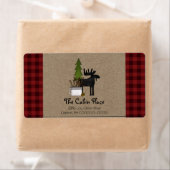 Rustic Buffalo Plaid Cabin Lodge Style Label | Zazzle