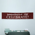 Rustic Buffalo Plaid Celebrate Customizable Event Banner | Zazzle