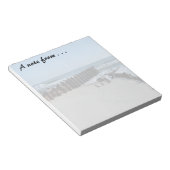 Rustic Bulkhead on Beach Notepad | Zazzle