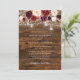 Rustic Burgundy Lights Wedding Invitation | Zazzle